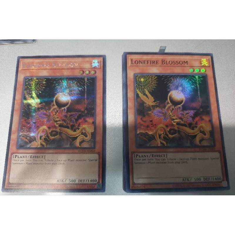 Yu-Gi-Oh Asia English: Lonefire Blossom RC04-AE002 การ์ดยูกิภาษาอังกฤษของแท้ | Shopee Thailand