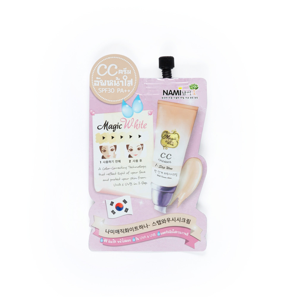 นามิเมจิกไวท์วันสเต็ปว้าวซีซีครีม7ก./ NAMI MAGIC WHITE 1-STEP WOW CC ...