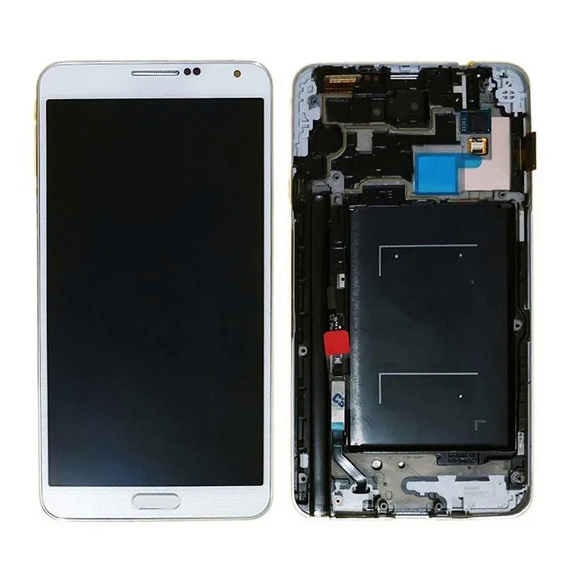 สำหรับ Samsung Galaxy Note 3 N900 N900A จอแสดงผล LCD ที่มีกรอบหน้าจอ ...