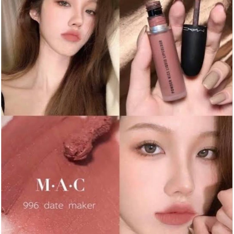 MAC POWDER KISS LIQUID LIPCOLOUR # Date Maker แท้💯 สคบ.ไทย | Shopee ...