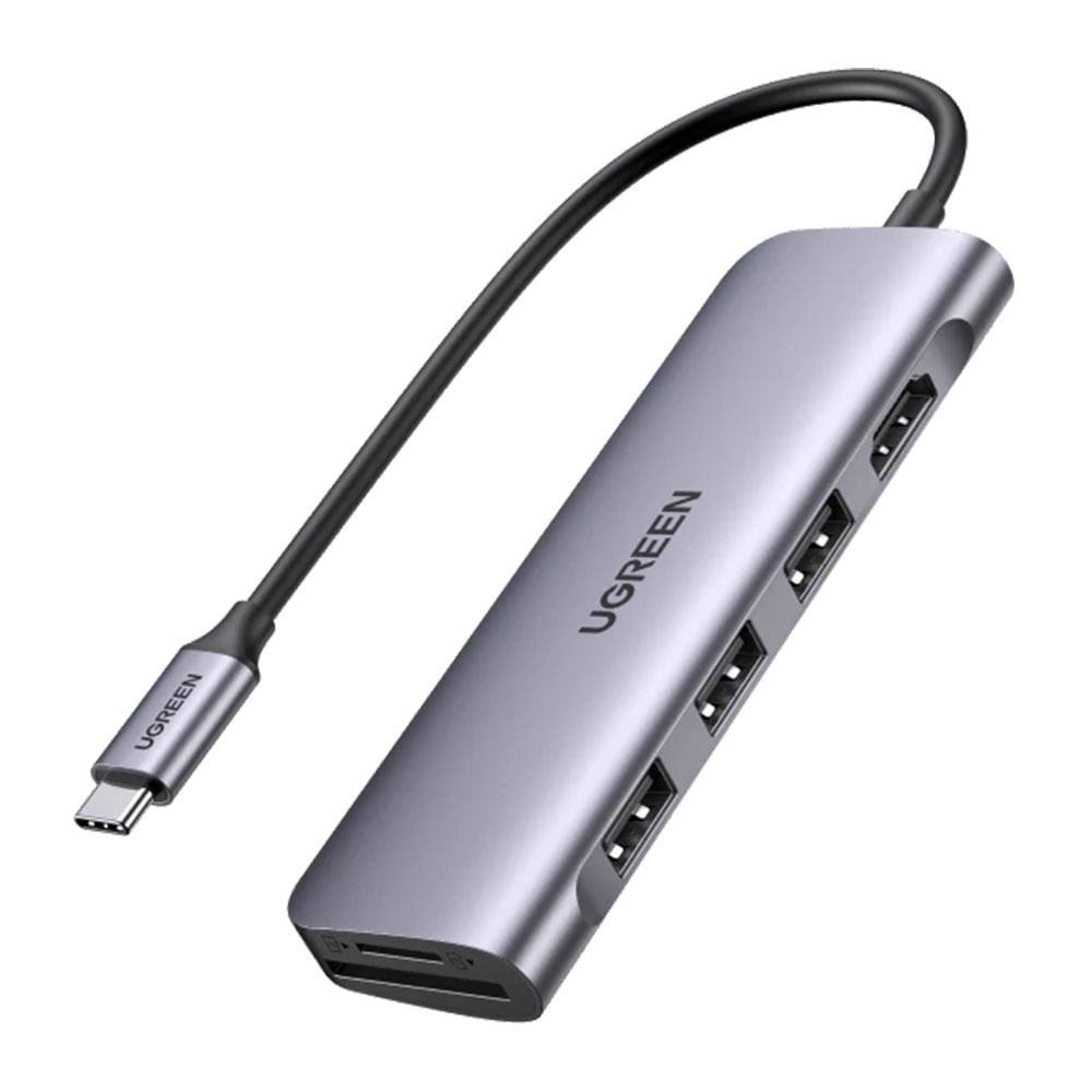 USB TYPE-C MULTIPORT ADAPTER UGREEN USB-C MULTI PORT HUB 6IN1 [NO PD ...