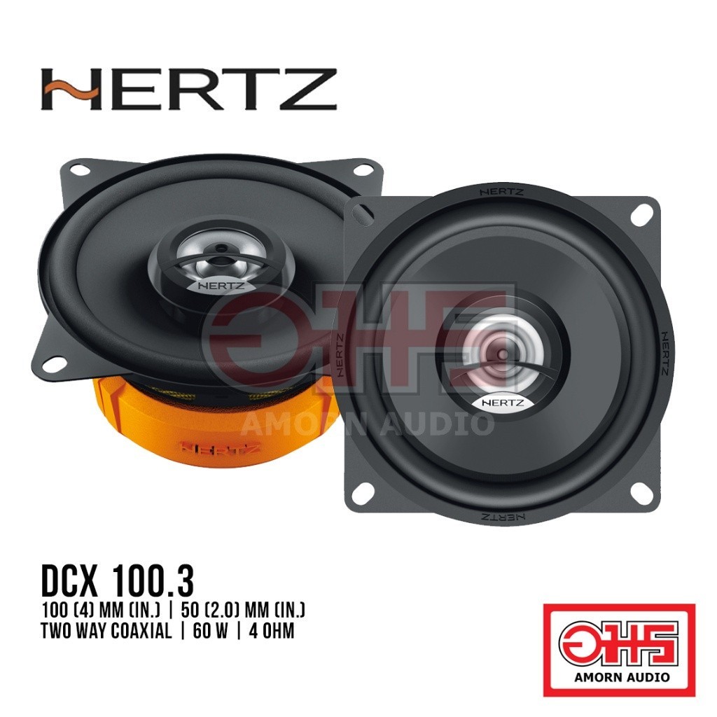 HERTZ DCX 100.3 ลำโพงขนาด 4 นิ้ว | แกนร่วม 2 ทาง | 60 W | 4 Ohm / อมร ...