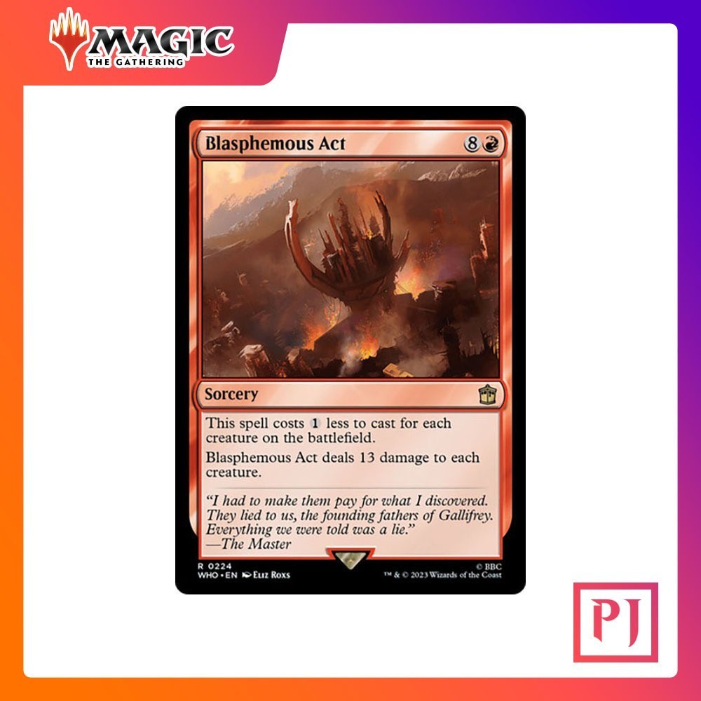 [MTG] Blasphemous Act [CMR] [RED] [RARE] [NORMAL] [ENG] (การ์ดเมจิค ...