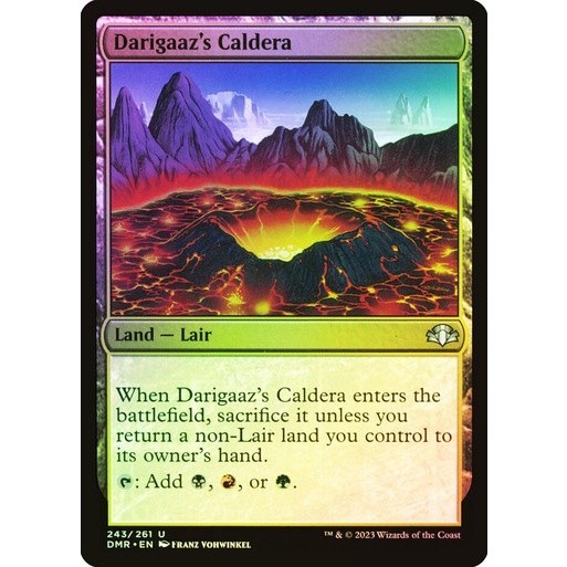 [MTG] Darigaaz's Caldera [DMR] [LAND] [UNCOM] [FOIL] [ENG] (การ์ดเมจิค ...