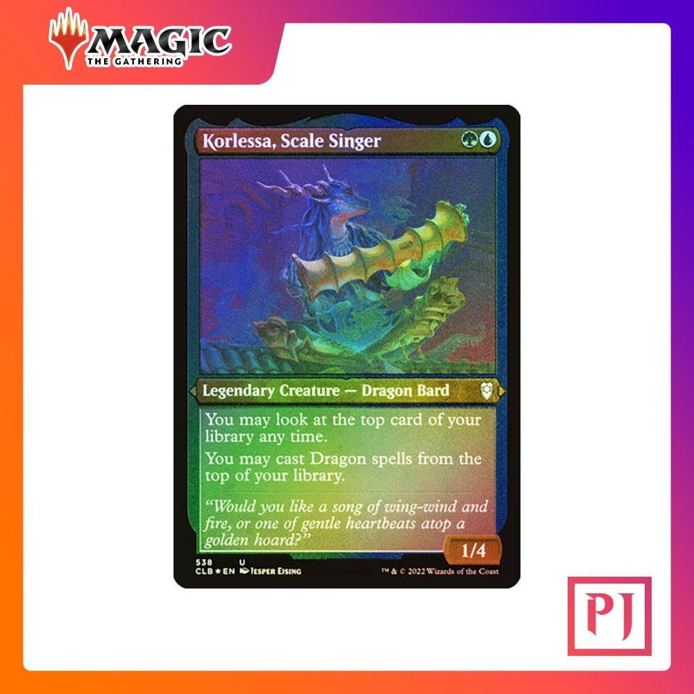 [MTG] Korlessa, Scale Singer (Foil Etched) [CLB] [BLUE] [UNCOM] [FOIL ...
