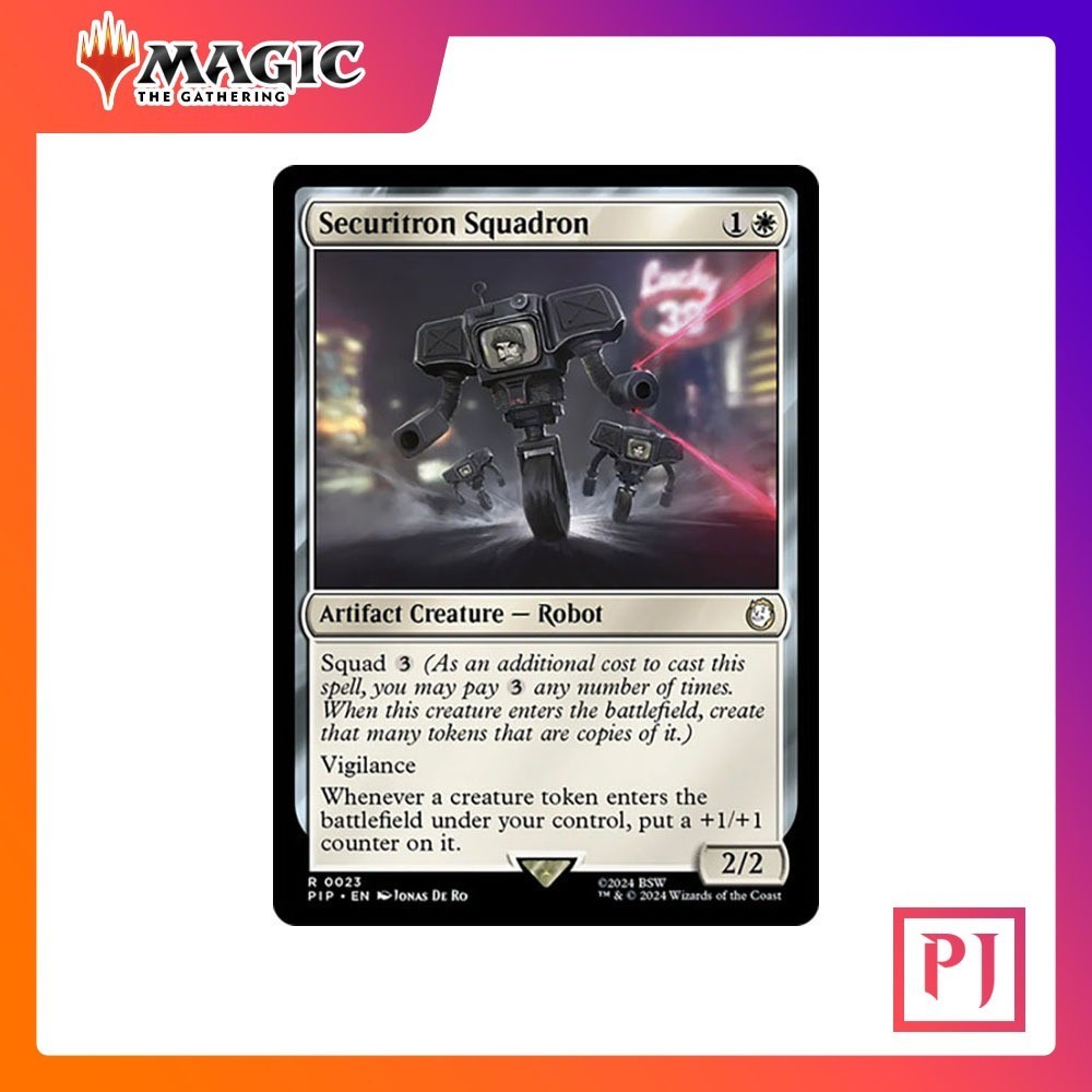 [MTG] Securitron Squadron - Fallout Commander [PIP] [WHITE] [RARE ...