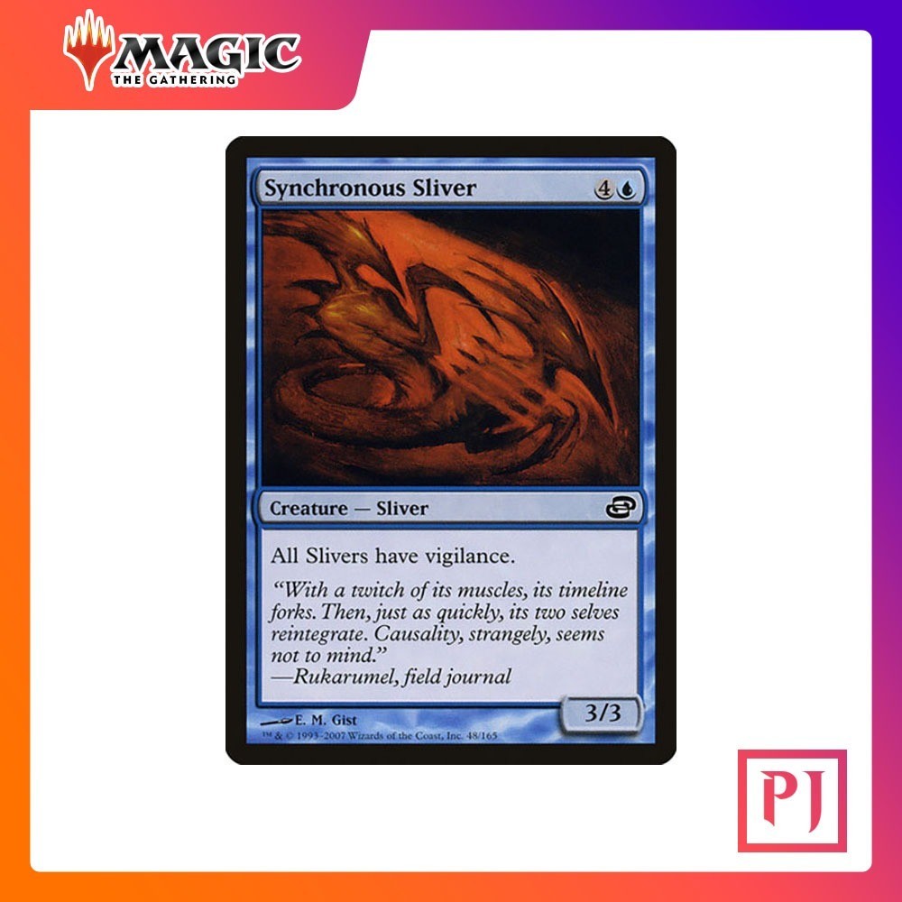 [MTG] Synchronous Sliver [PLC] [BLUE] [COMMON] [NORMAL] [ENG] (การ์ดเม ...