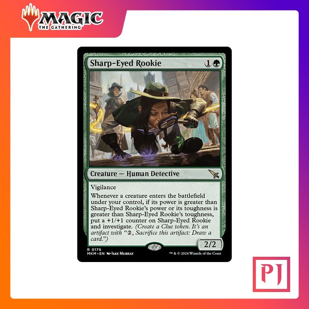 [MTG] Sharp-Eyed Rookie [MKM] [GREEN] [RARE] [NORMAL] [ENG] (การ์ดเมจิค ...