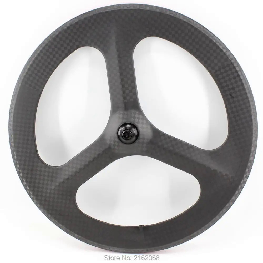 ใหม่700C Clincher Rim Tri-Spoke ล้อแผนที่ Fixed Gear Bike Matte 12K ...