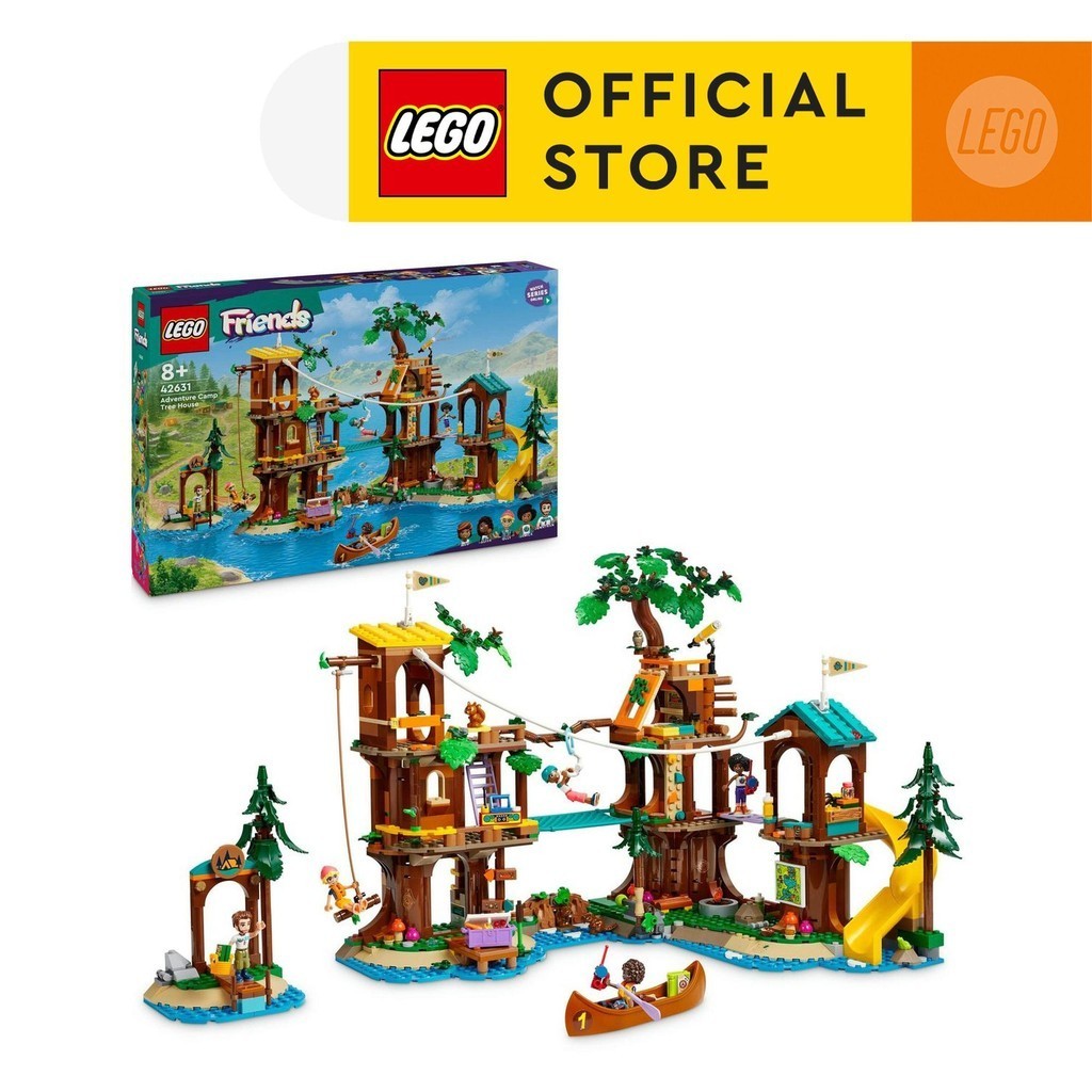 LEGO Friends 42631 Adventure Camp Tree House (1128 Pieces) | Shopee ...