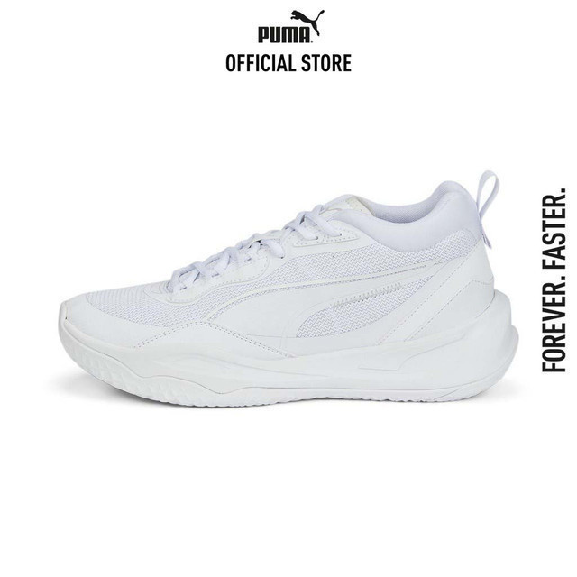 PUMA BASICS - สนีกเกอร์ Playmaker Core สีขาว - 38584202 | Shopee Thailand