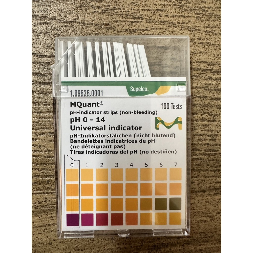 pH Indicator Paper pH 0-14 แบบ 4 แถบ 100PC/BOX (Merck) | Shopee Thailand
