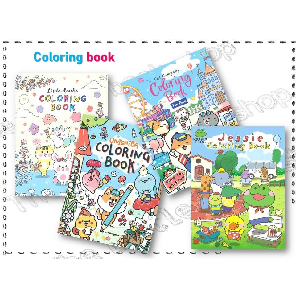 หนังสือ coloring book - Cat Company_Fun Park,coloring book - Amiko ...