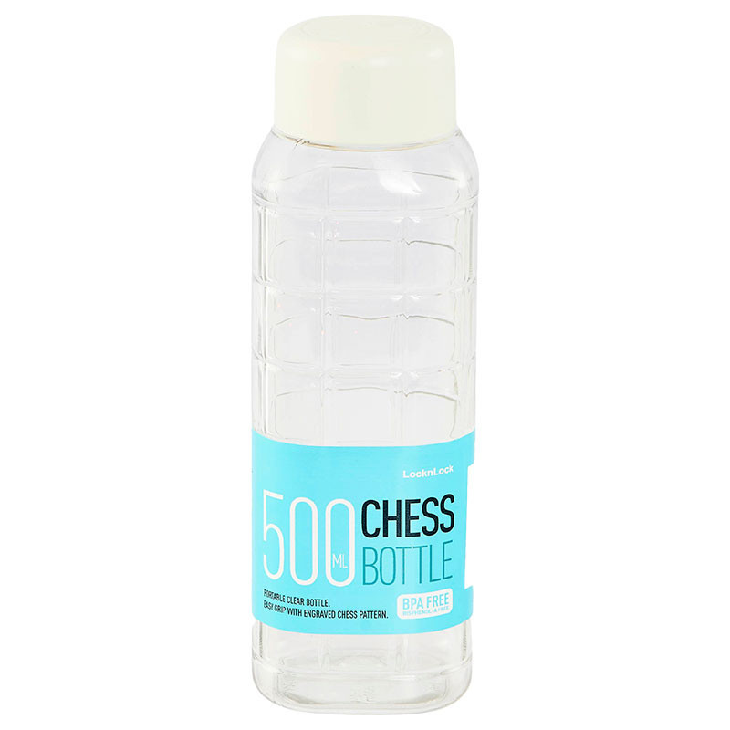 ล็อกแอนด์ล็อก ขวดน้ำพลาสติก ฝาสีขาว 500 มล. / LOCKNLOCK Chess Bottle ...