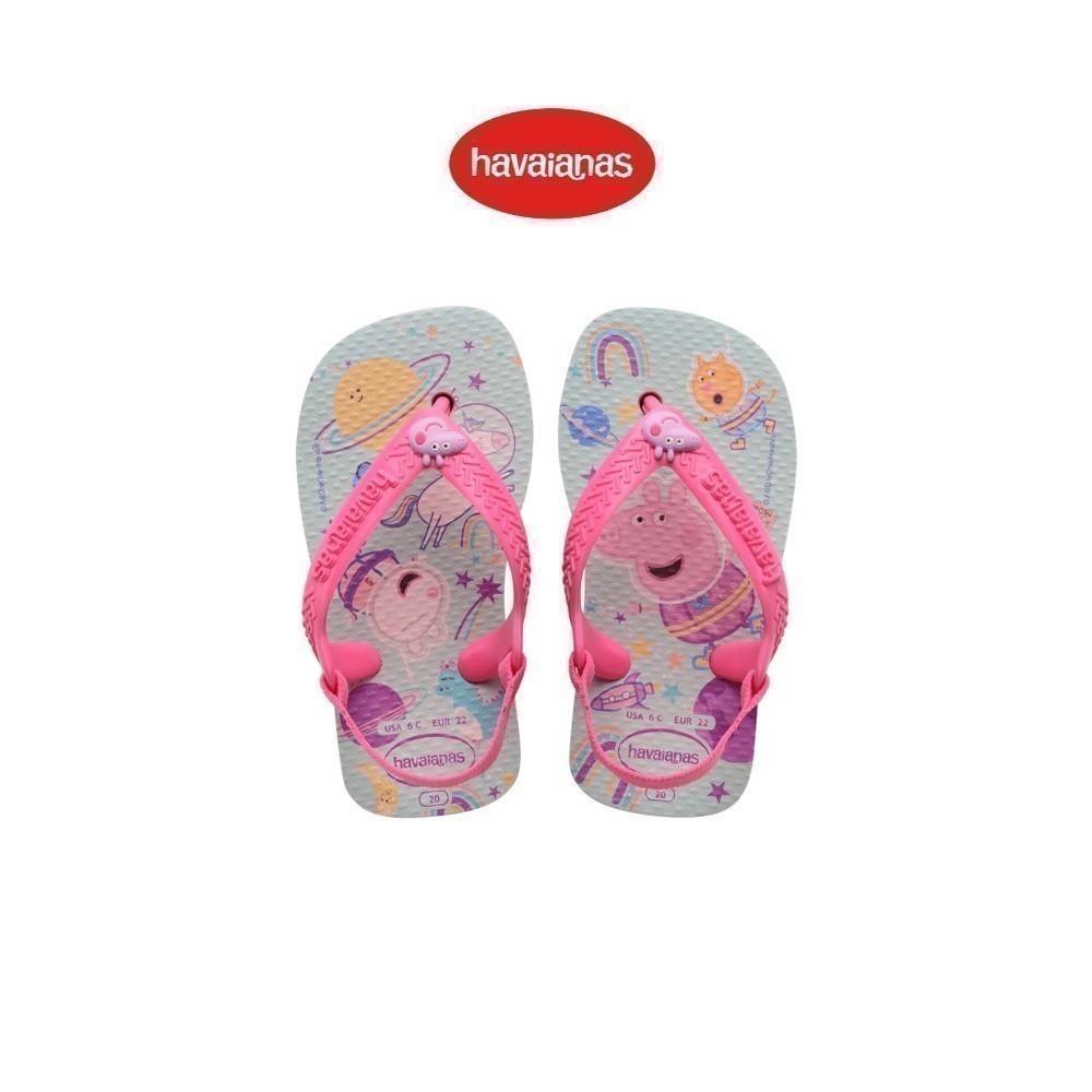 HAVAIANAS รองเท้าแตะเด็ก Baby Peppa Pig Flip Flops Ballet Rose ...