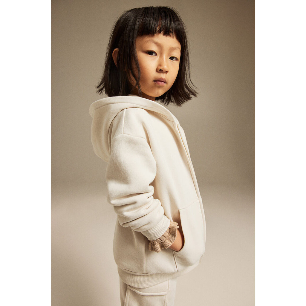 H&M Girl Zip-through hoodie 1196520_3 | Shopee Thailand