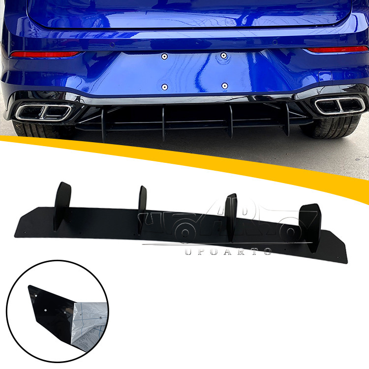 Customized Color ABS Plastic Carbon Fiber Rear Bumper Protector Rear ...