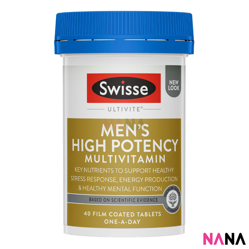 Swisse Men's High Potency Multivitamin 40 Tablets วิตามินสำหรับดูแลคุณผู้ชาย 40 เม็ด (หมดอายุ:02 ...
