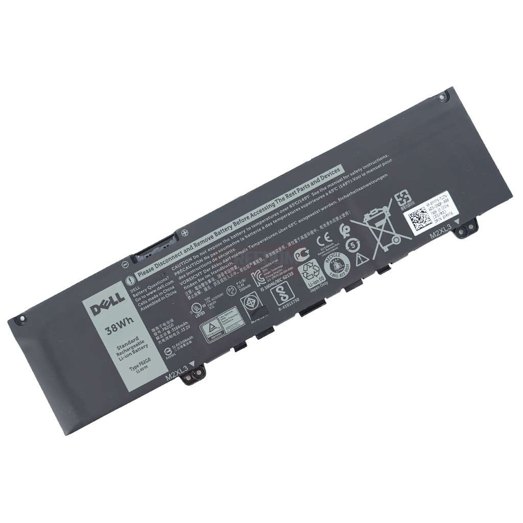 แบตเตอรี่โน๊ตบุ๊ค (แท้) F62G0 F62GO DELL Inspiron 13 7000 7370 7380 ...