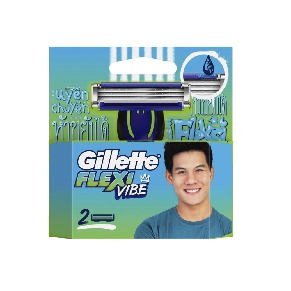 Gillette Flexi Els 2 Carts ยิลเลตต์ เฟล็กซ์ซี่ ใบมีด 2 ชิ้น | Shopee Thailand
