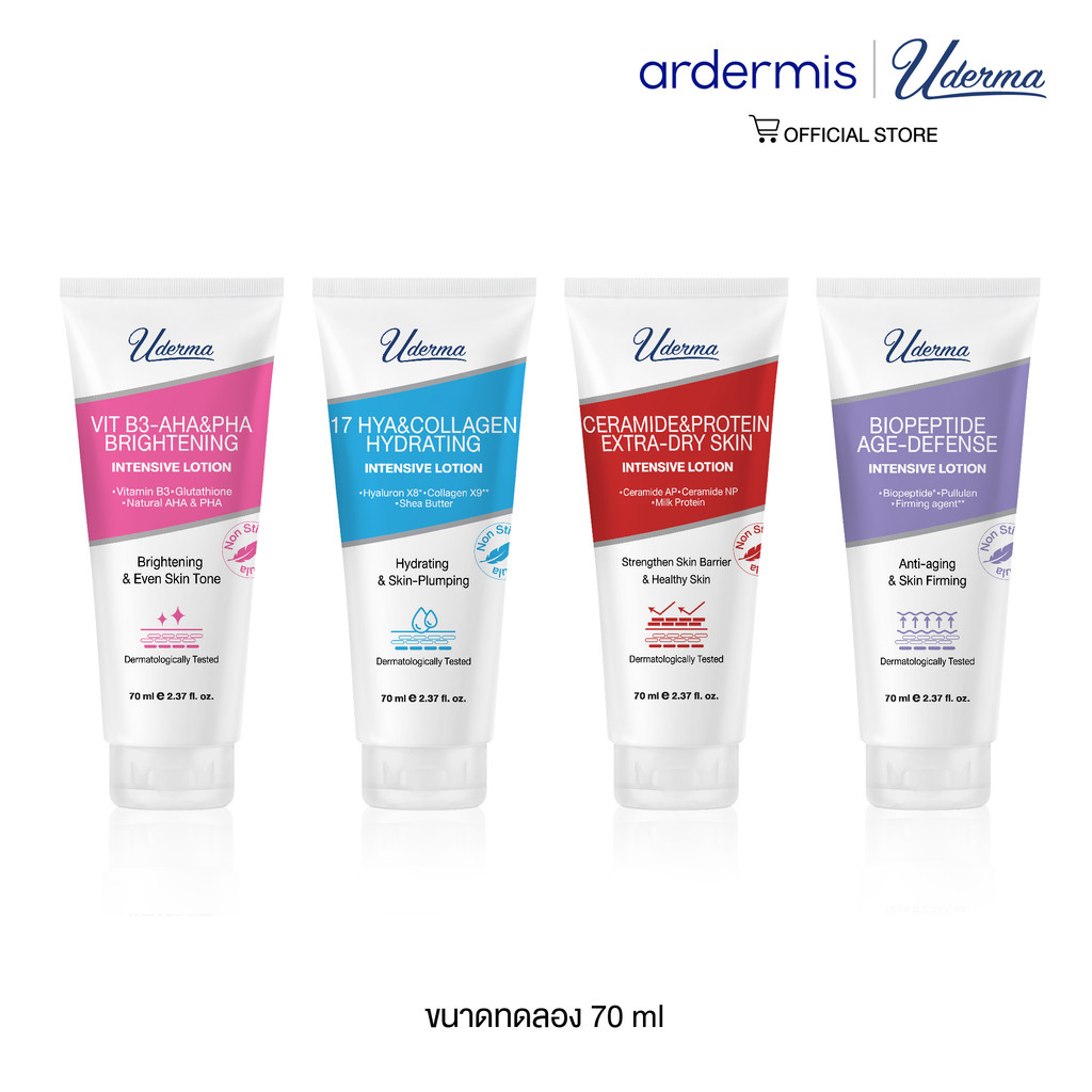[Clearance SaleUderma Intensive Lotion 70ml (ขนาดพกพา) ยูเดอร์มา โลชั่น ...