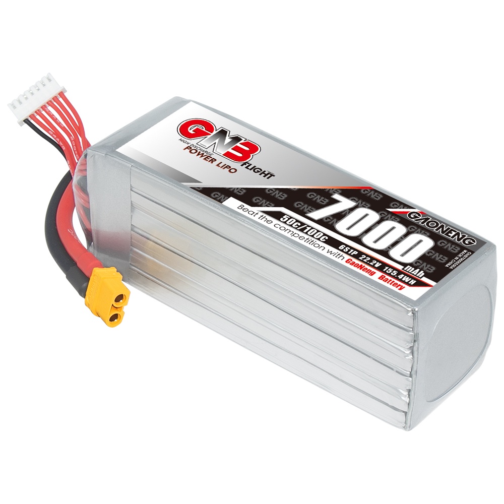 GNB GAONENG 6S 7000mah 22.2V 50C 100C XT60 RC LiPo battery for RC Boat Cars Drone Racing Truck ...