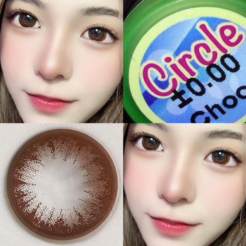 คอนแทคเลนส์ บิ๊กอาย รุ่น Circle Choco/น้ำตาลเข้ม มีค่าสายตา (0.00)-(-10.00) เปลี่ยนแทนทุกเดือน ...