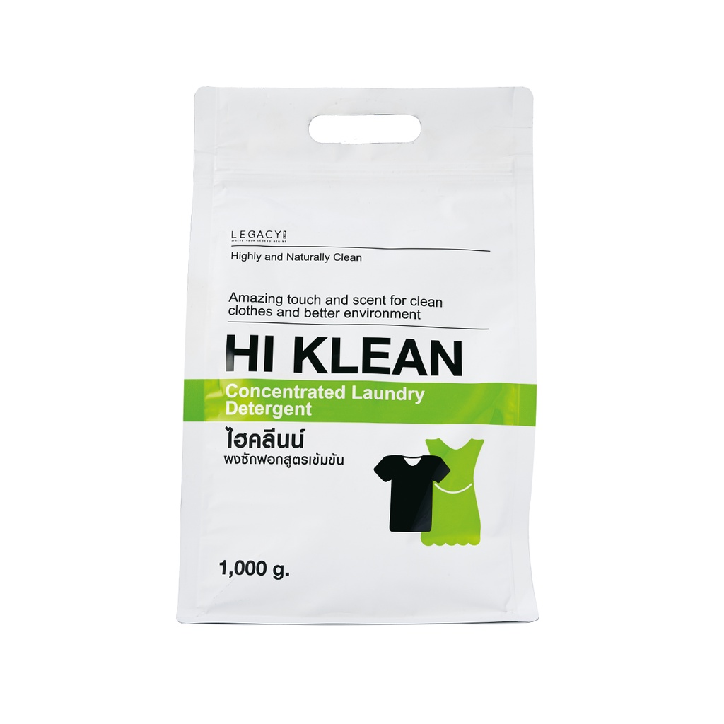 ผลิตภัณฑ์ผงซักฟอก HI KLEAN CONCENTRATED LAUNDRY DETERGENT | Shopee Thailand