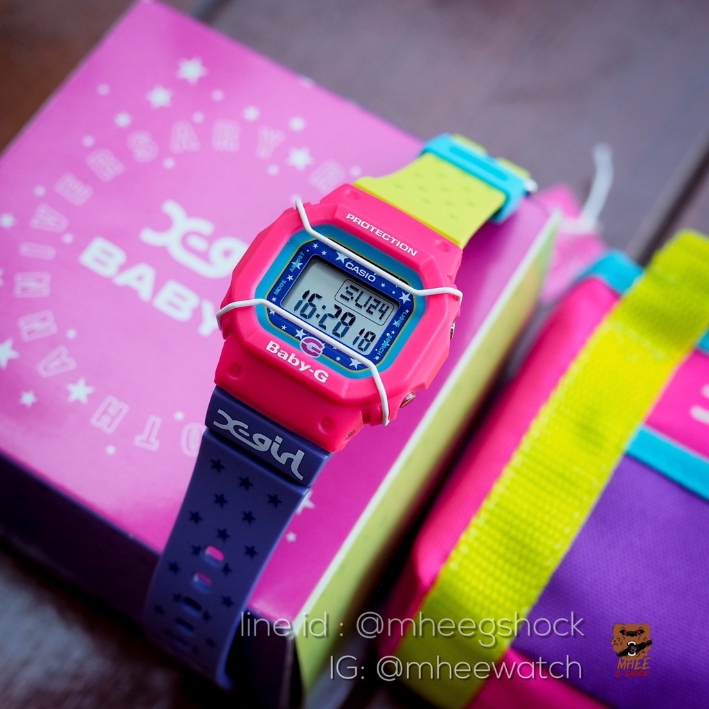 Baby-G X-girl Limited Edition รุ่น BGD-500XG-4 Japan Set ของแท้ ประกัน 1 ปี | Shopee Thailand