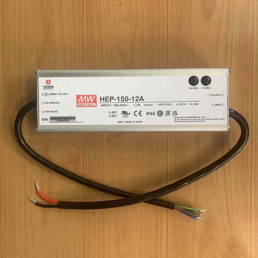 ⁑MEAN WELL HEP-150/HEP-150A 150W แหล่งจ่ายไฟสลับสำหรับสภาพแวดล้อมที่รุนแรง24V 12A 24A | Shopee ...