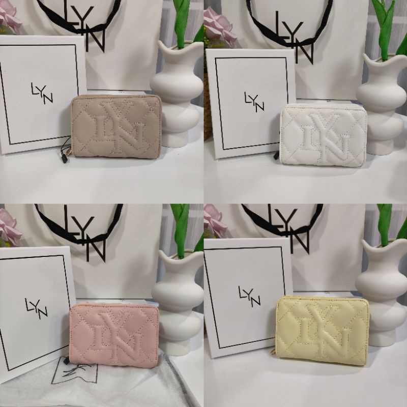 wallet กระเป๋าสตางค์ ใบสั้น lyn พร้อมกล่อง สีสวยมากรุ่นนี้ | Shopee ...