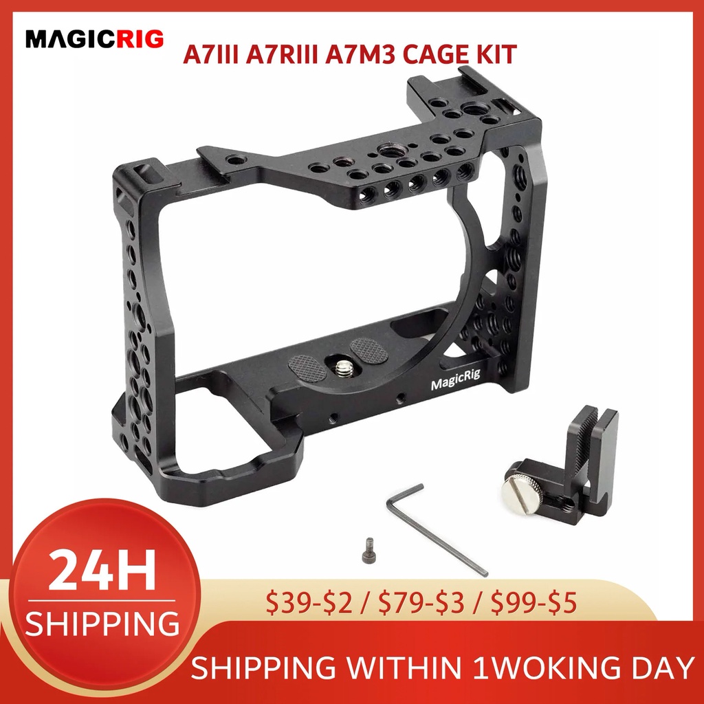 MAGICRIG Camera Cage สำหรับ Sony A7RIII/A7RII/A7II/A7III/A7SII/(A7R ...