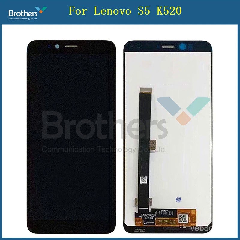 5.7นิ้วสำหรับ Lenovo S5 K520จอแสดงผล LCD ที่มีหน้าจอสัมผัสแก้ว ...
