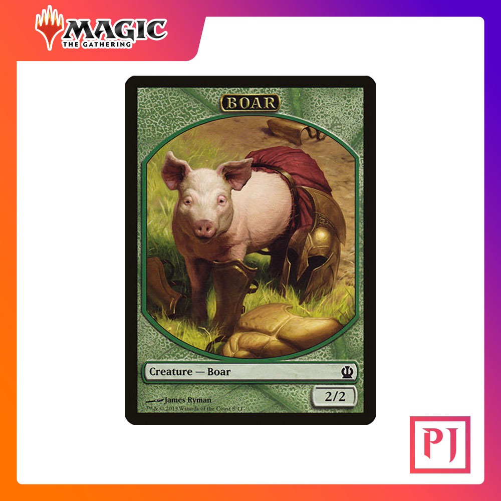 [MTG] Boar Token [THS] [TOKEN] [COMMON] [NORMAL] [ENG] (การ์ดเมจิค ...