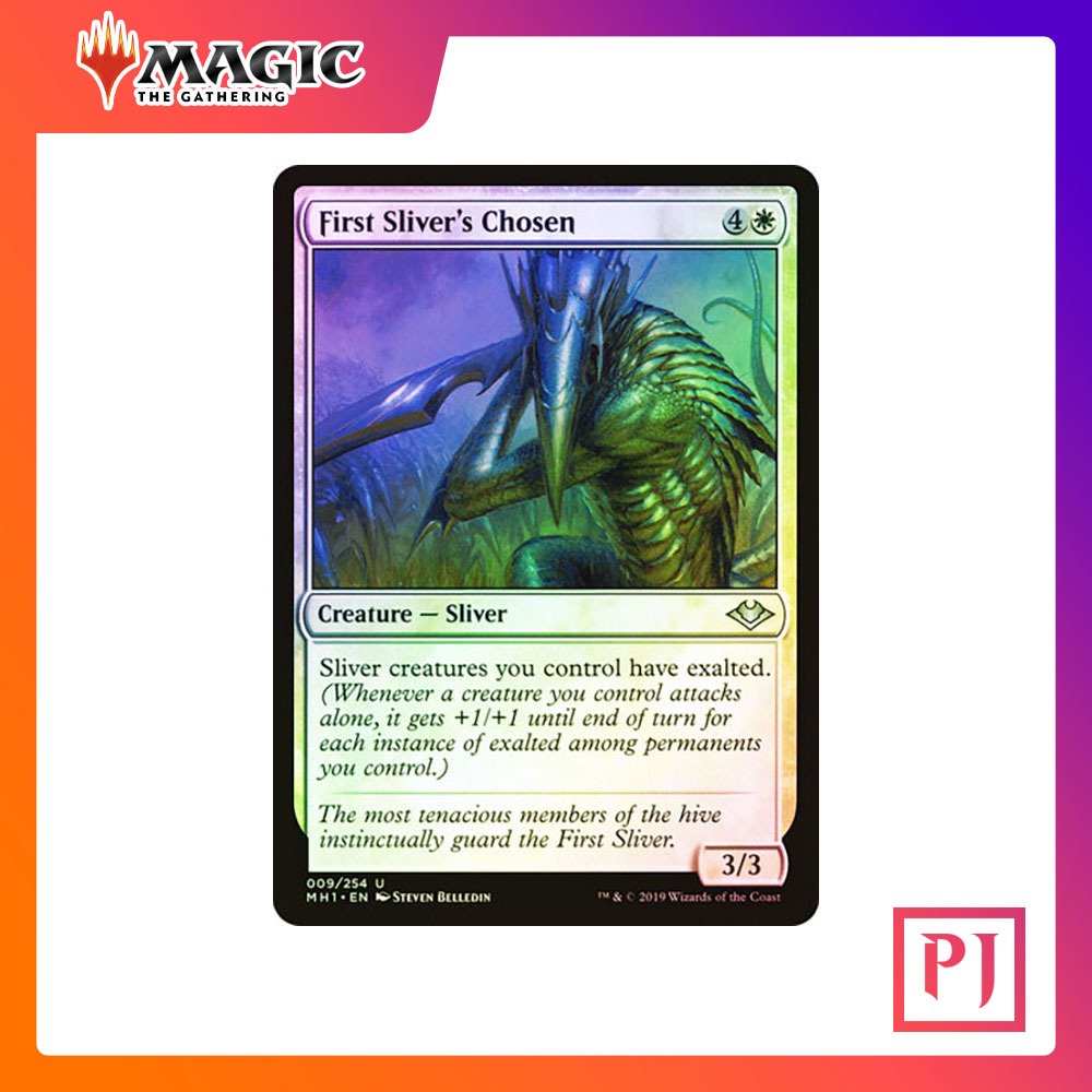 [MTG] First Sliver's Chosen [MH1] [WHITE] [UNCOM] [FOIL] [ENG] (การ์ดเม ...