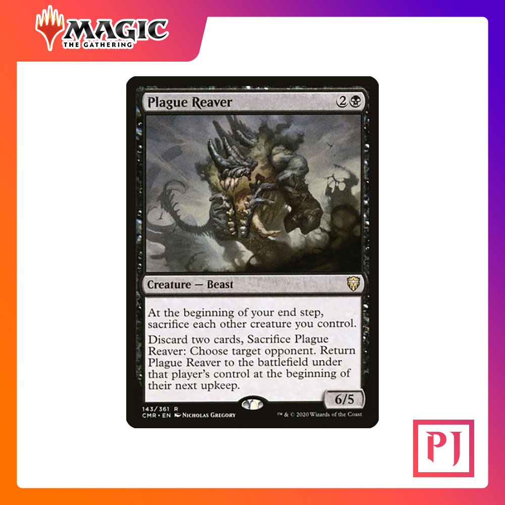 [MTG] Plague Reaver [CMR] [BLACK] [RARE] [NORMAL] [ENG] (การ์ดเมจิค ...