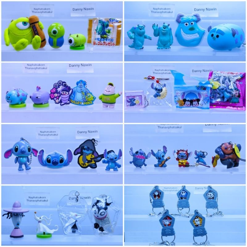 Lilo Stitch Monsters Inc The Nightmare Disney gachapon ลีโล่ แอนด์ สติ ...