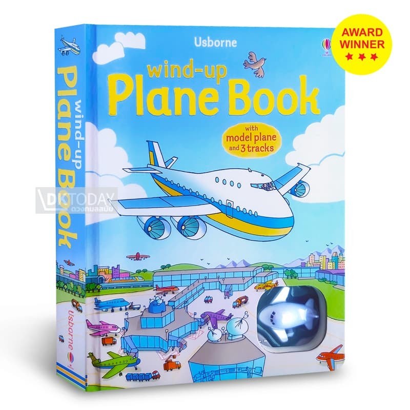 DKTODAY หนังสือ USBORNE WIND-UP BOOKS :PLANE WITH MODEL (AGE 3+) | Shopee Thailand