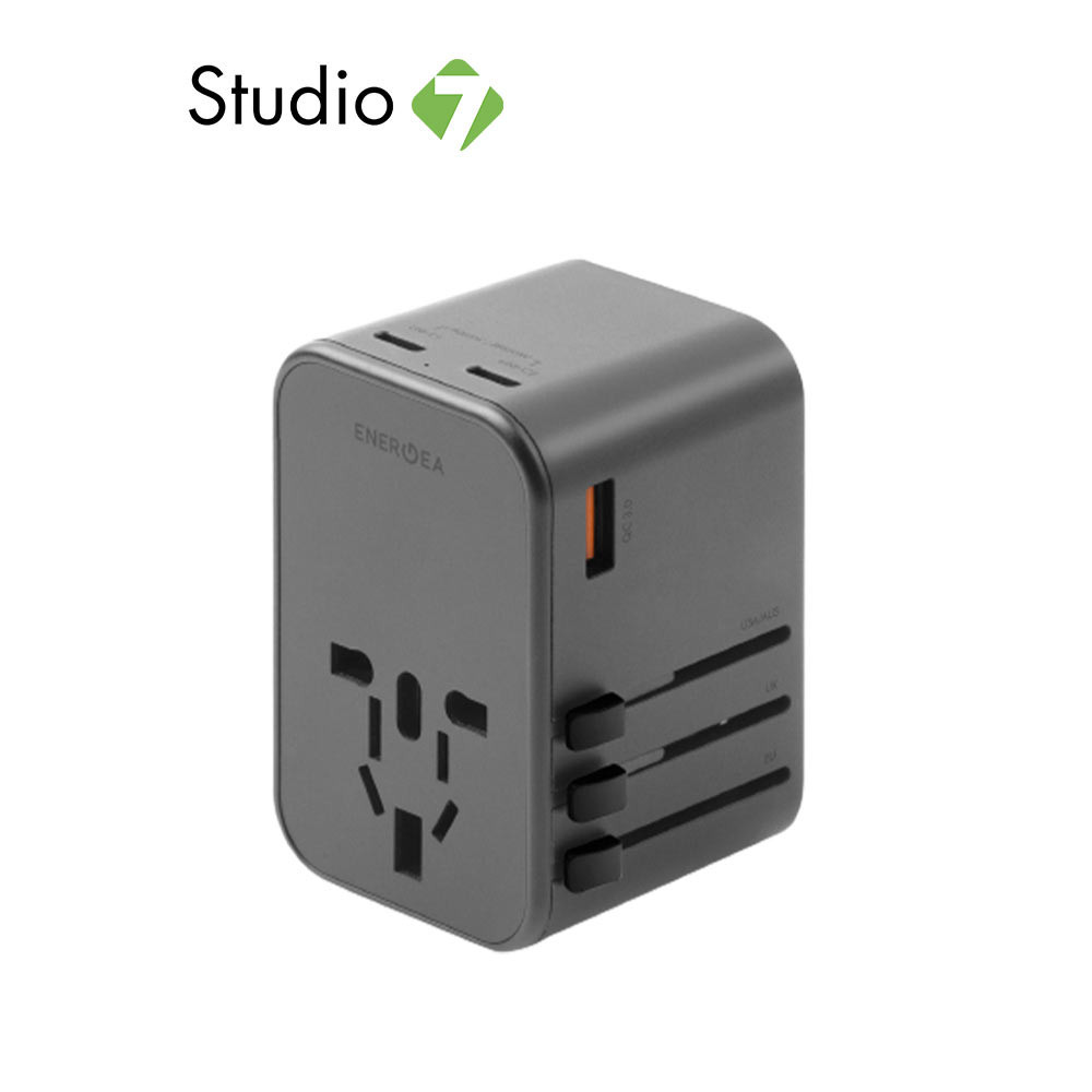 หัวแปลงปลั๊กไฟ Energea Universal Travel Adapter GAN65, 1A2C 65W ...