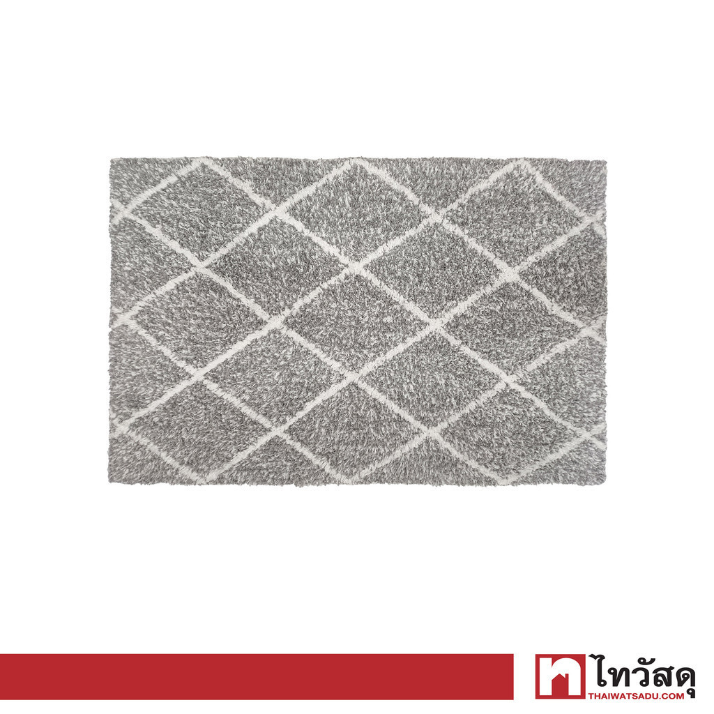 KASSA HOME พรมห้องน้ำ Berber รุ่น T278-2C-GY ขนาด 70 x 45 ซม. สีเทา ...