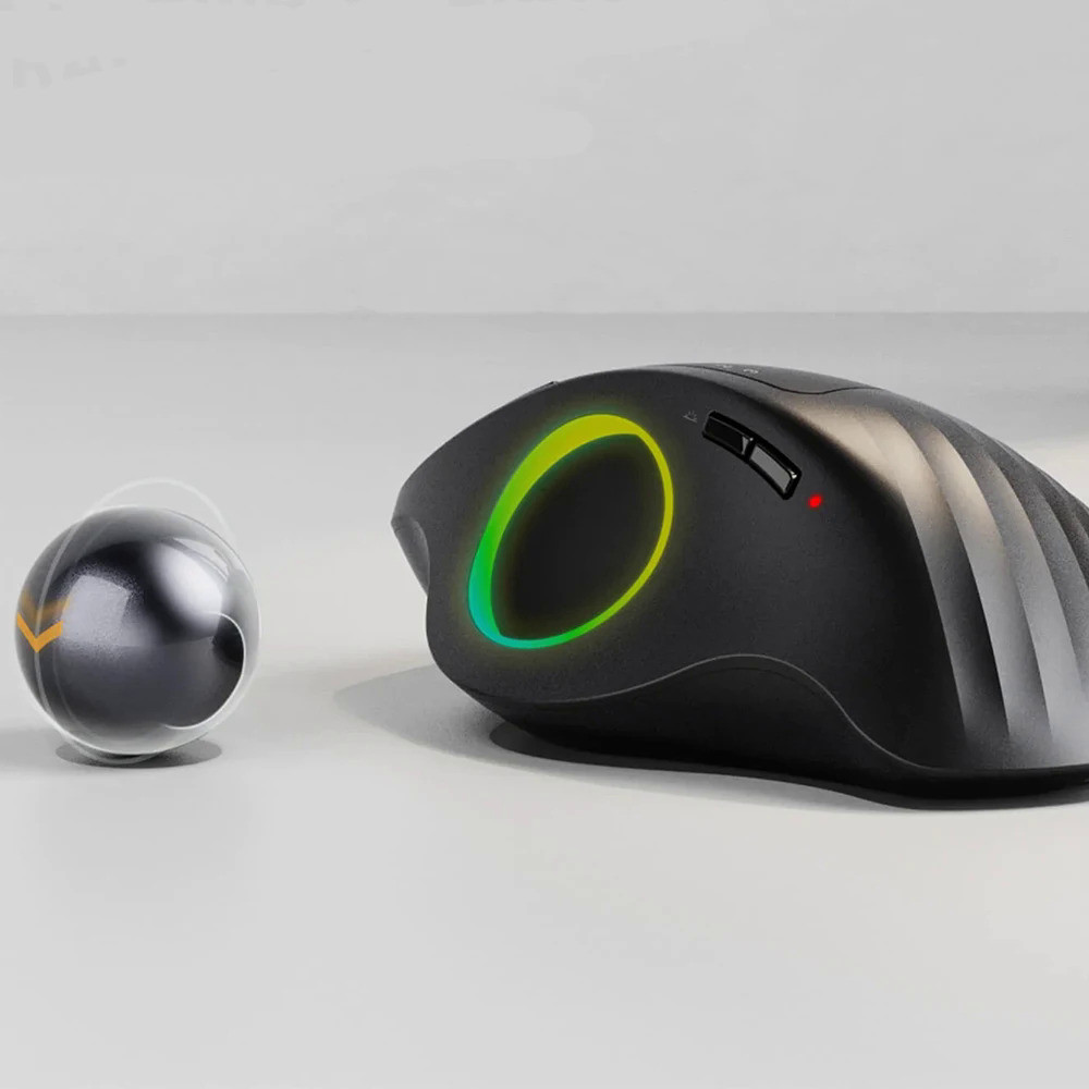 Ergonomic Vertical Wireless Trackball Mouse for Compute Laptop PC ...