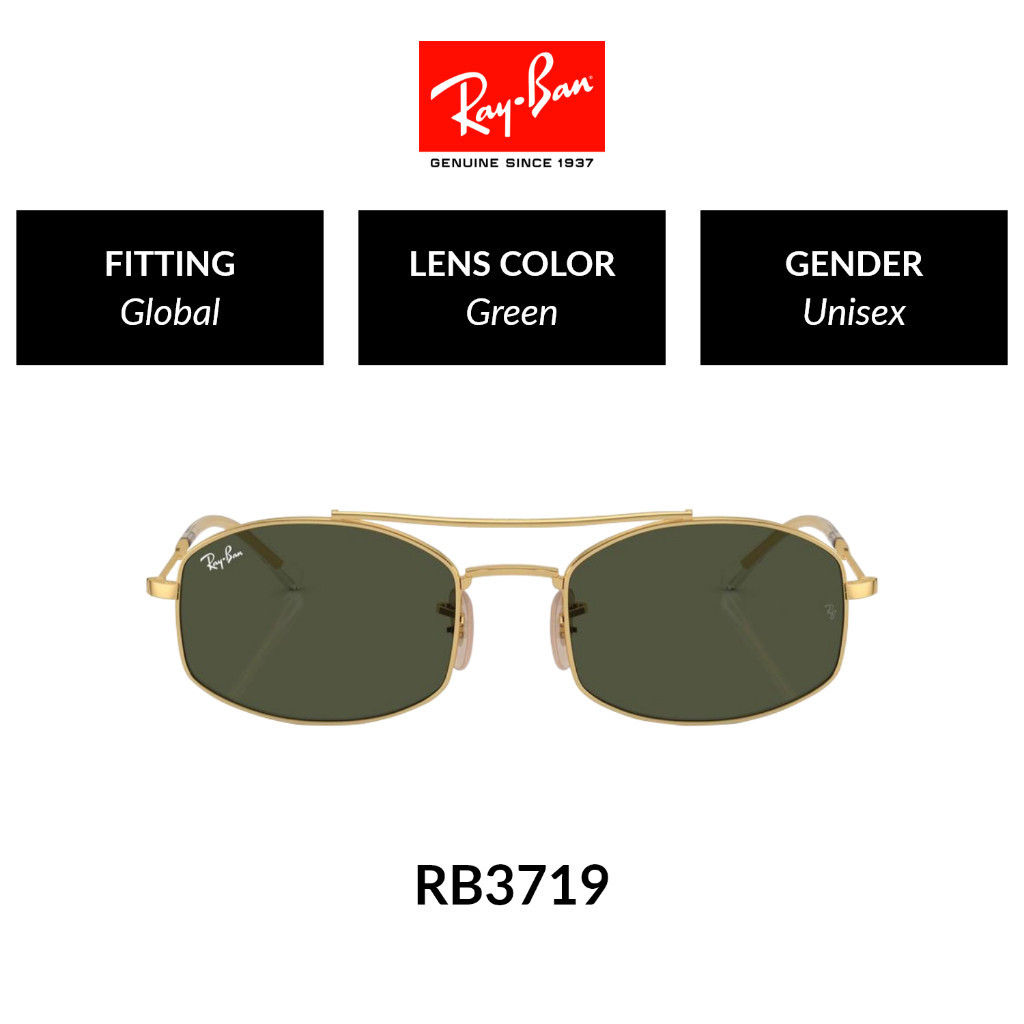 Ray-Ban RB3719 001/31 size 51 (classic green) - Sunglasess แว่นกันแดด ...