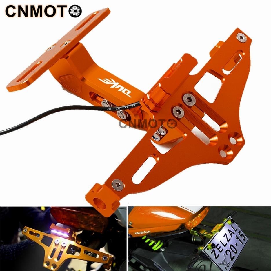 ★Xc★Ktm 125 200 390 DUKE 2011-2019 ตัวยึดป้ายทะเบียน CNC พร้อมกรอบป้าย ...