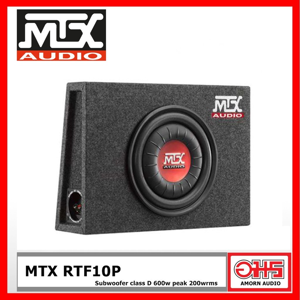 MTX RTF10P ตู้ลำโพงซับสำเร็จรูปขนาด 10นิ้ว Class-Dขยายในตัว 200wRMS 600wpeak Hi to Low ใน ...