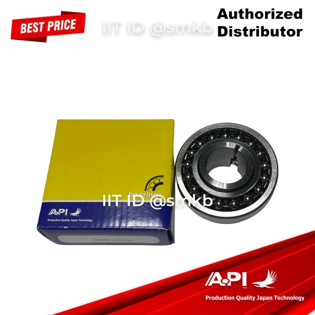 BEARINGS ลูกปืน 1210K 50X90X20 พร้อม สลิฟ HE210 d=50 , D=90 , B=20 mm ...