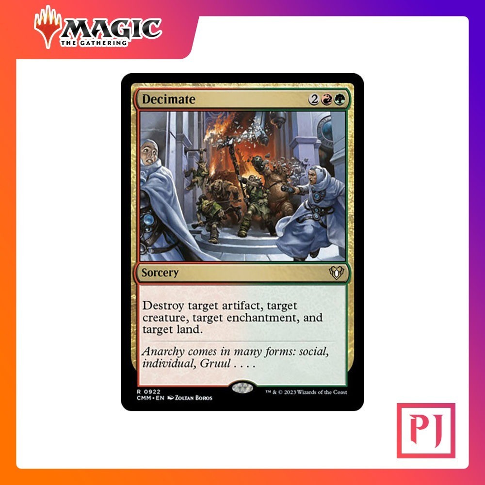 [MTG] Decimate [CMM] [MULTI] [RARE] [NORMAL] [ENG] (การ์ดเมจิค / Magic ...