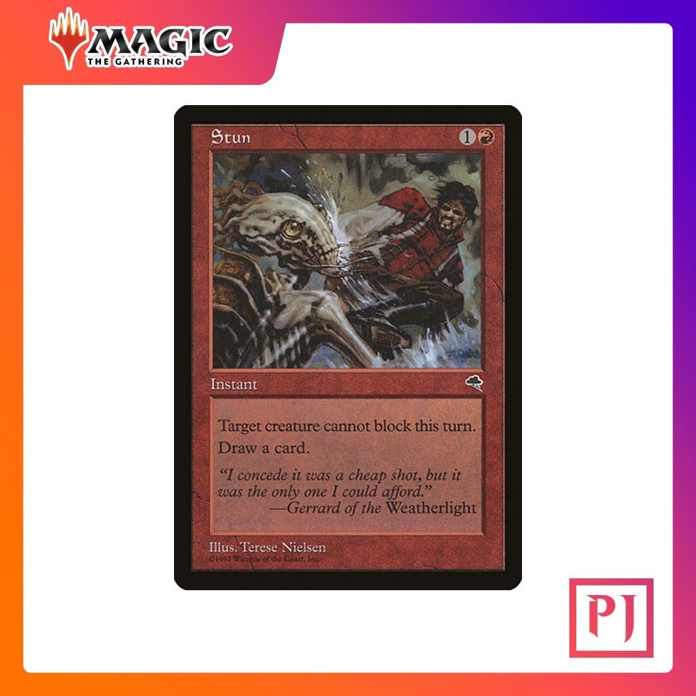 [MTG] Stun [TMP] [RED] [COMMON] [NORMAL] [ENG] (การ์ดเมจิค / Magic the ...