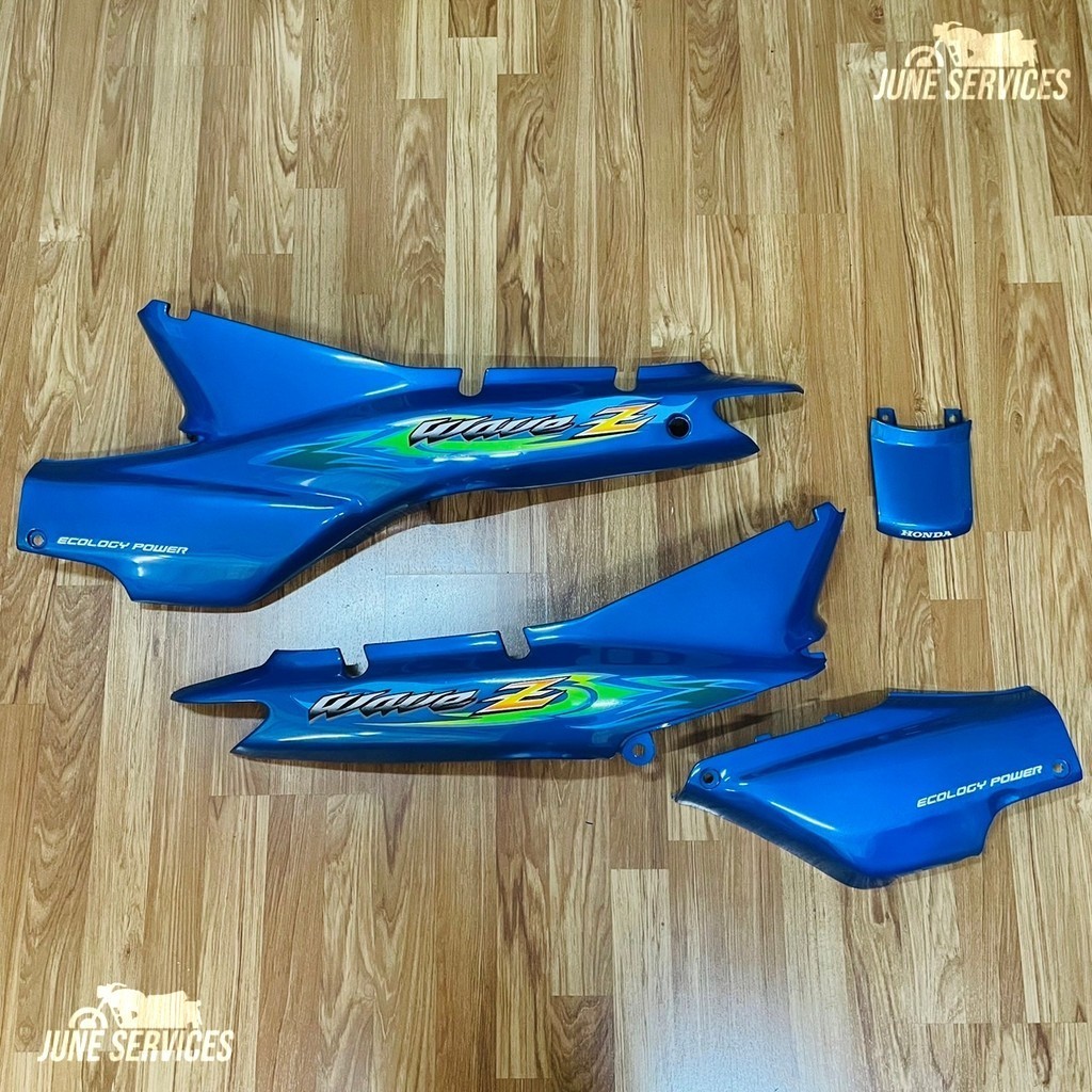 Wave Z รุ่นแรก ชุดท้าย 4 ชิ้น สีน้ำเงินฟ้า (331) (ใช้ได้ปี2002-2004 ...
