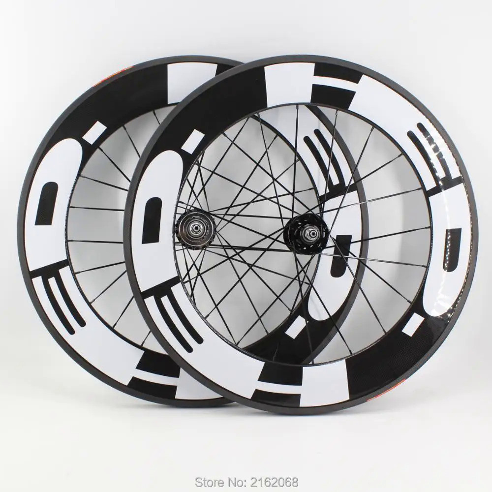 ใหม่ล่าสุด700C 88Mm Tubular Clincher Tubeless Rims Track Fixed Gear Bike 3K UD 12K คาร์บอนไฟ ...