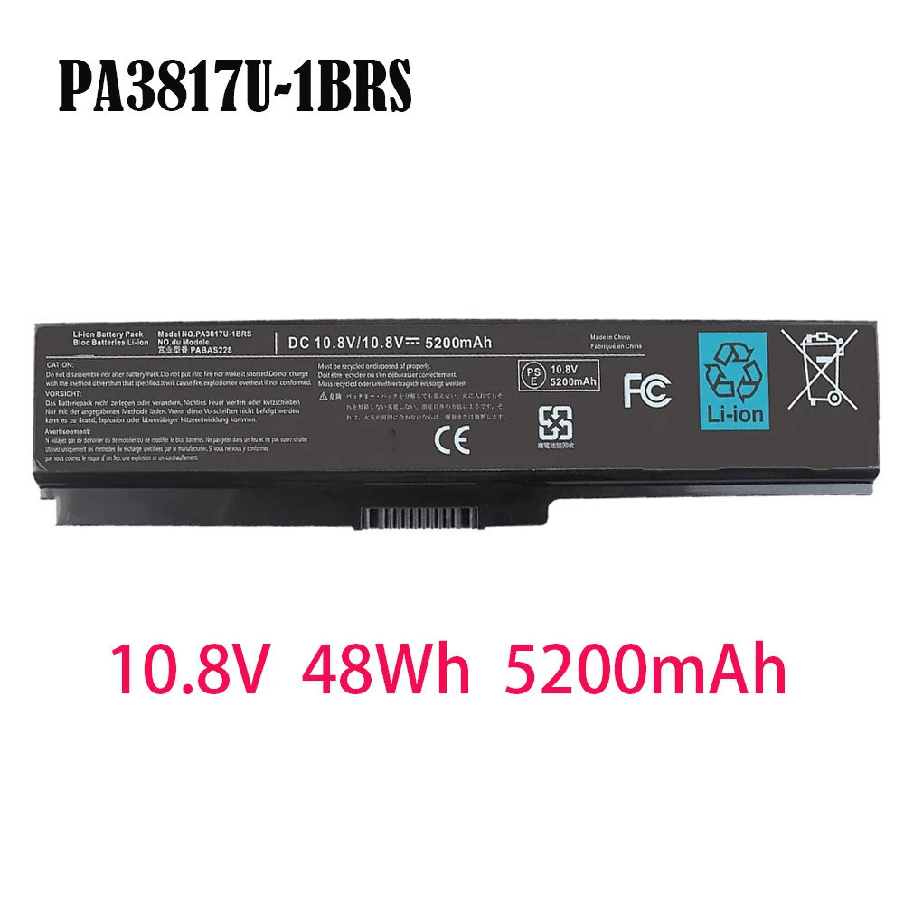 PA3817U-1BAS แบตเตอรี่แล็ปท็อปสำหรับ Toshiba คอมพิวเตอร์ PA3818U L755 ...
